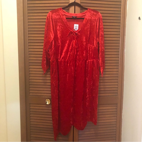 torrid | Dresses | Torrid Red Velvet Lace Up Sexy Devil Costume Dress X ...